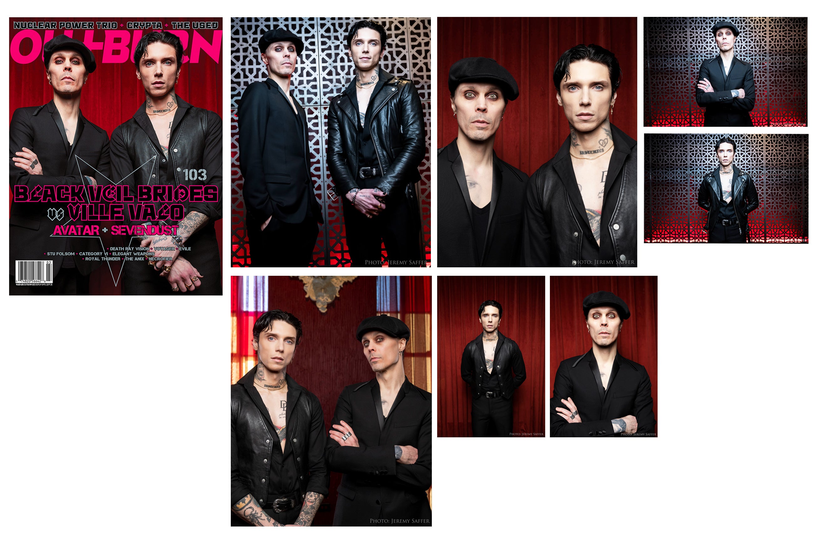OUTBURN #103 LIMITED EDITION BLACK VEIL BRIDES vs VILLE VALO BUNDLE ...