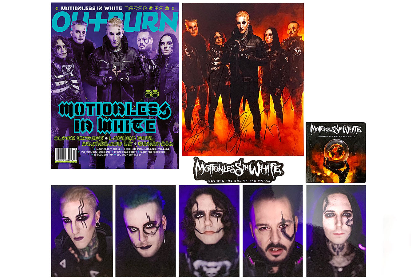 OUTBURN #99 LIMITED EDITION MOTIONLESS IN WHITE HEX BUNDLE – Outburn